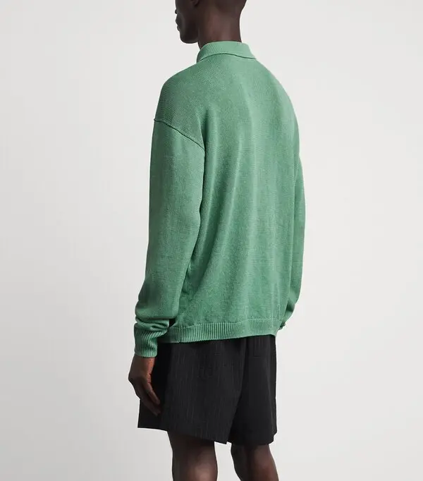 Studio Nicholson Heddy Zip-up Polo Sweater