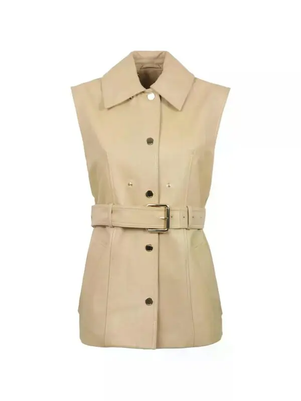 Sportmax Belted Leather Jacket