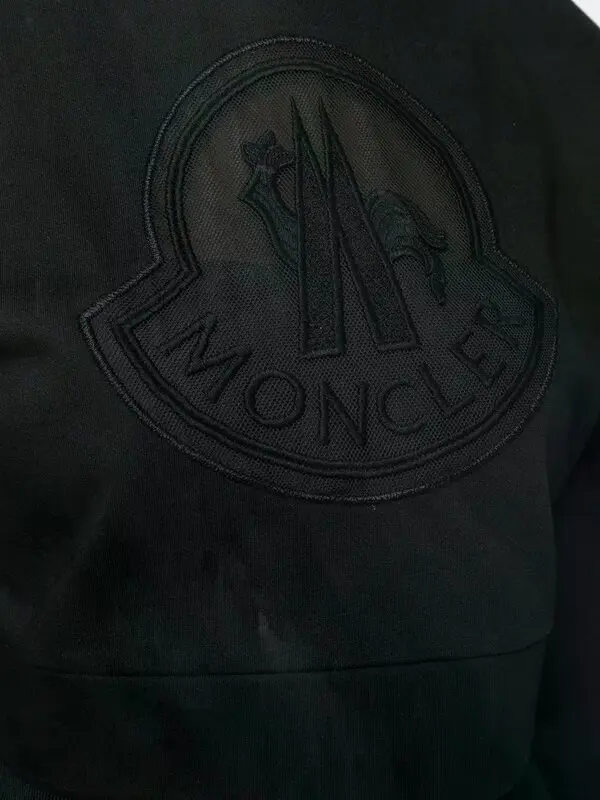 Moncler Sheer Logo Patch Sweatshirt