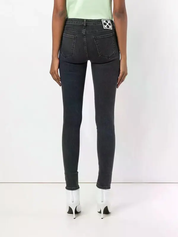 Off-White Skinny 5 Pockets Vintage Jeans