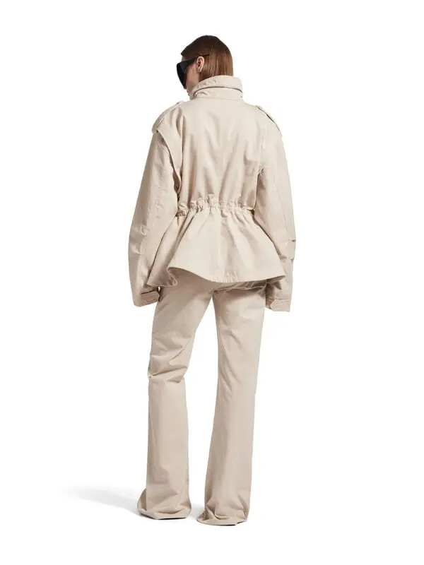 Balenciaga Light Hourglass Parka - Beige