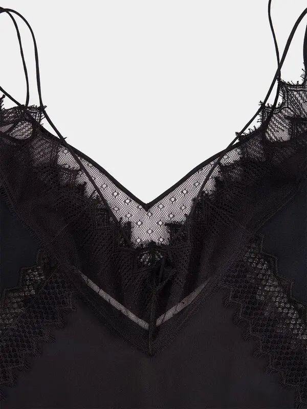 TOM FORD Lace-encrusted Crepe Satin Camisole Top