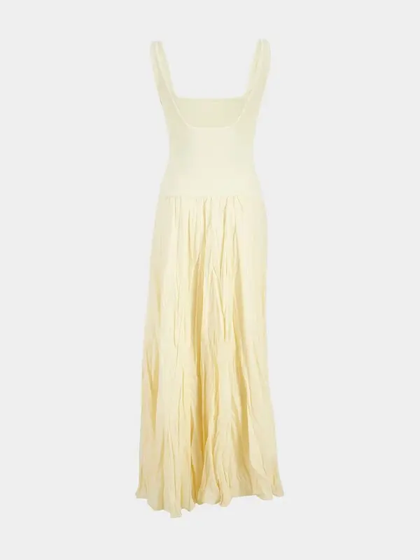 Johanna Ortiz Ecru Mariner Rib Maxi Dress - Beige