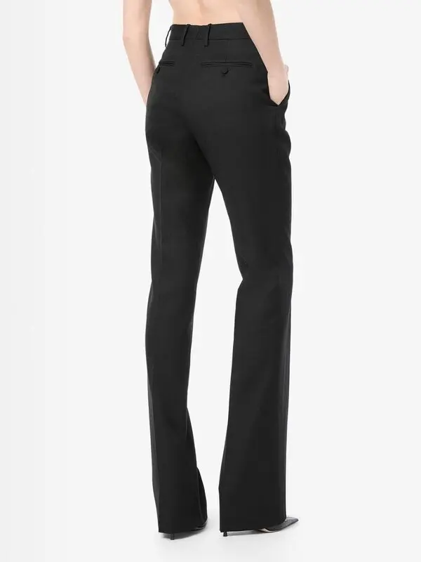 TOM FORD Wool Silk Blend Tailored Straight Trousers