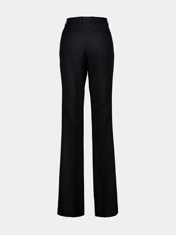 TOM FORD Wool Silk Blend Tailored Straight Trousers