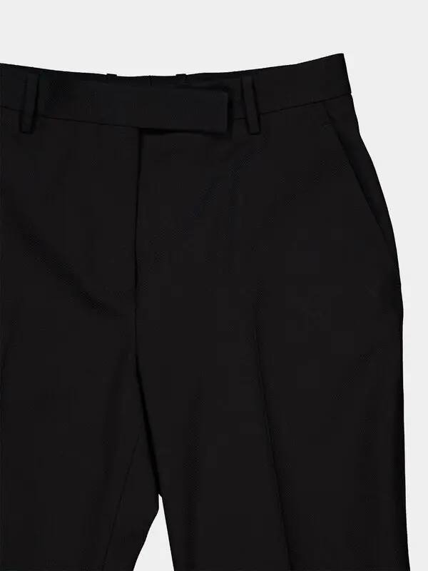TOM FORD Wool Silk Blend Tailored Straight Trousers