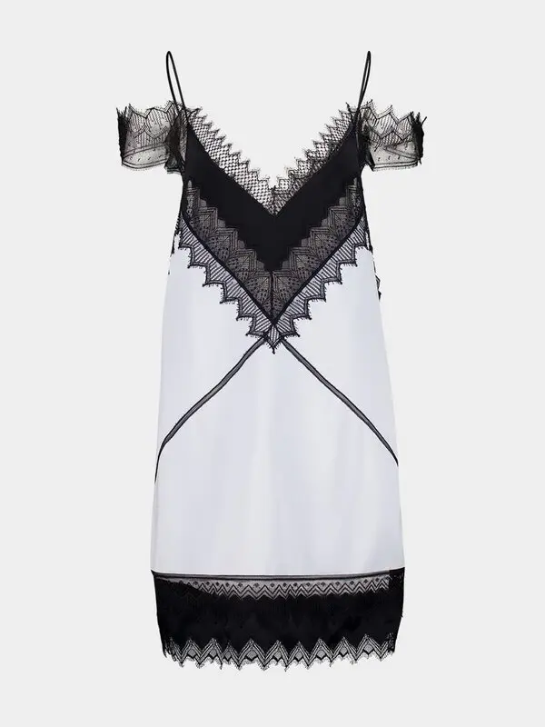 TOM FORD Sky Lace-encrusted Camisole Mini Dress - Black