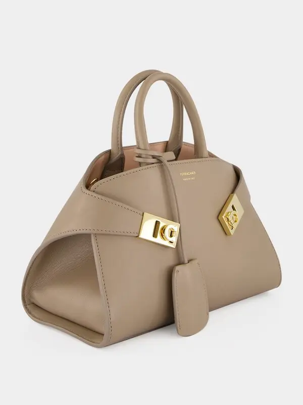 FERRAGAMO Extra Small Hug Handbag - Beige