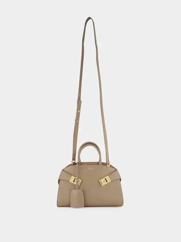 FERRAGAMO Extra Small Hug Handbag - Beige