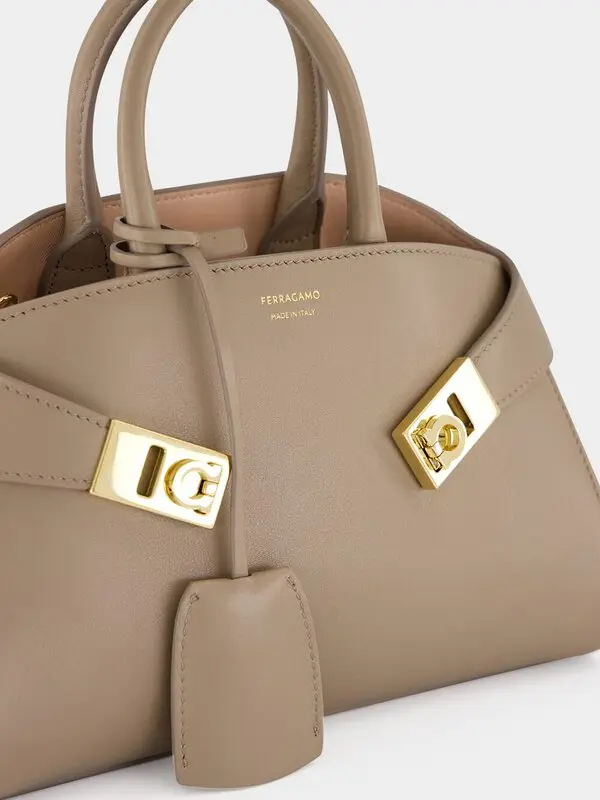 FERRAGAMO Extra Small Hug Handbag - Beige