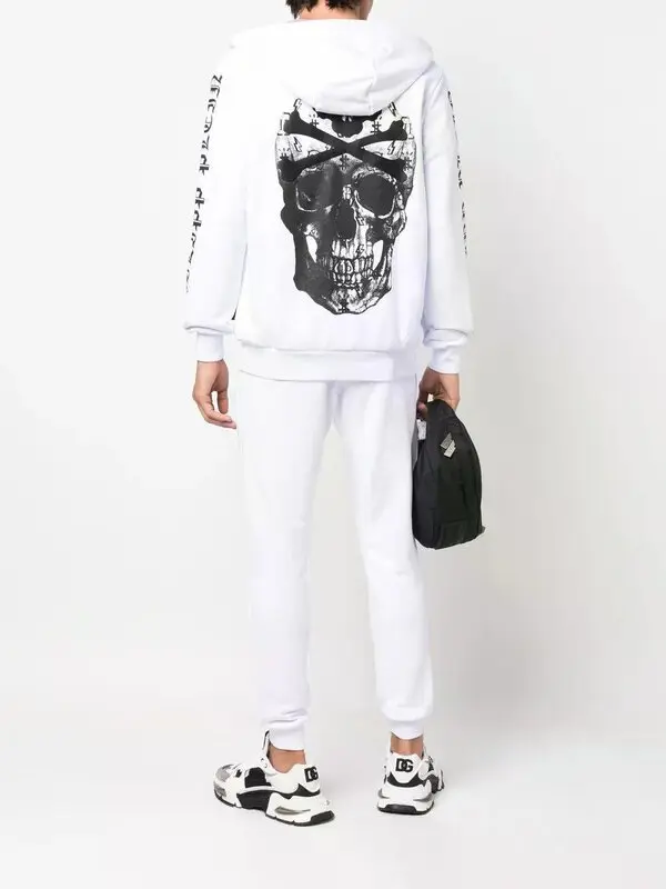 Philipp Plein Skull Print Hoodie Sweatjacket