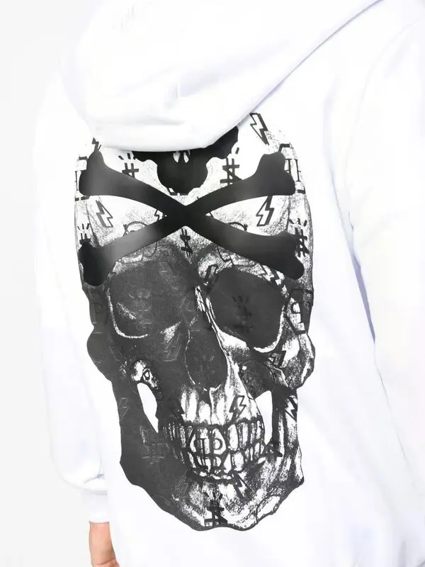 Philipp Plein Skull Print Hoodie Sweatjacket