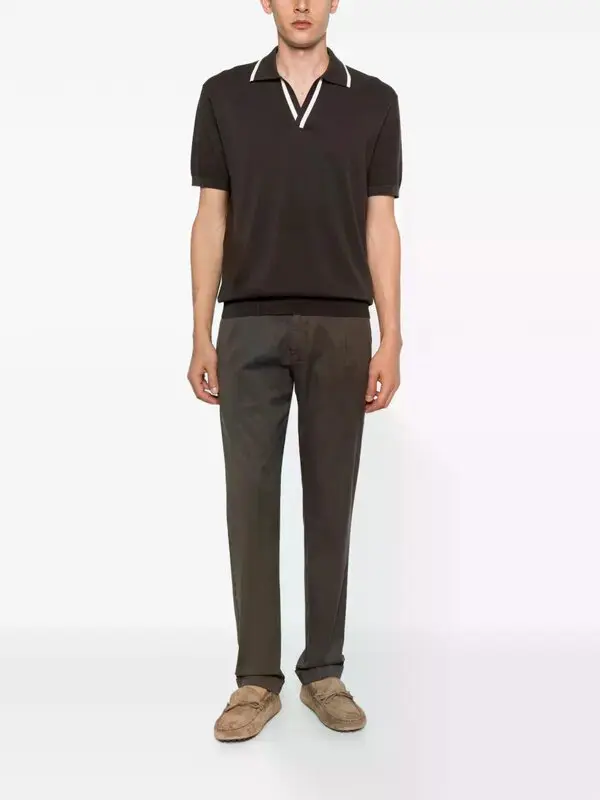 PAOLO PECORA V-neck Trimmed T-shirt