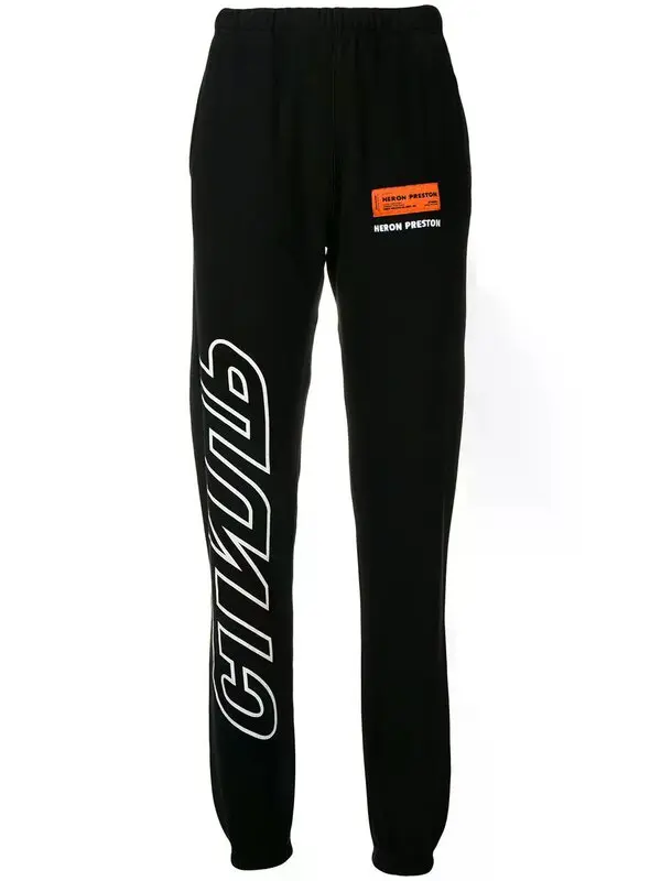 Heron Preston Contrast Logo Track Pants - Black
