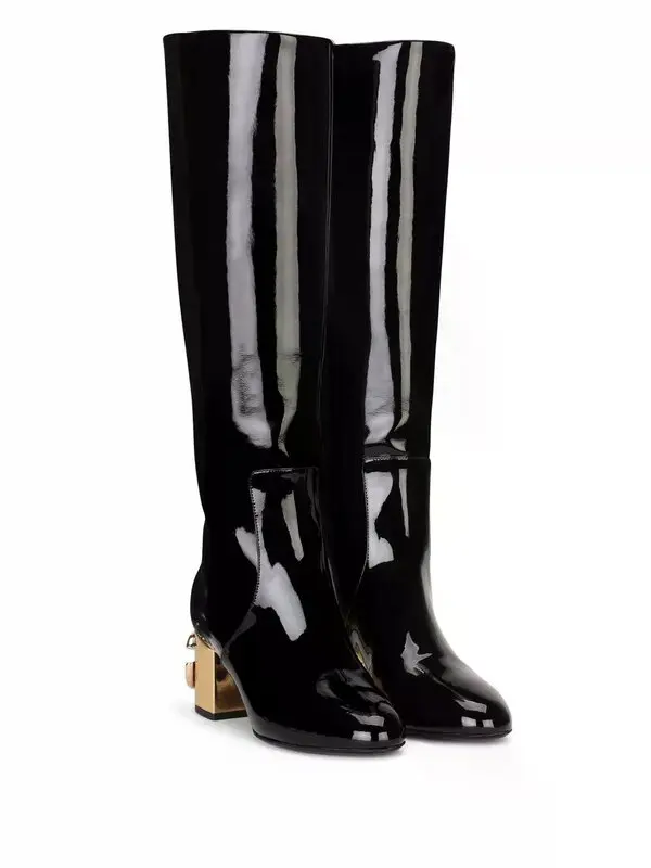 Dolce & Gabbana High-shine Knee-length Boots