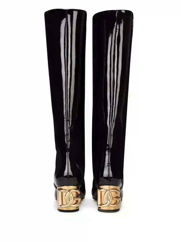 Dolce & Gabbana High-shine Knee-length Boots