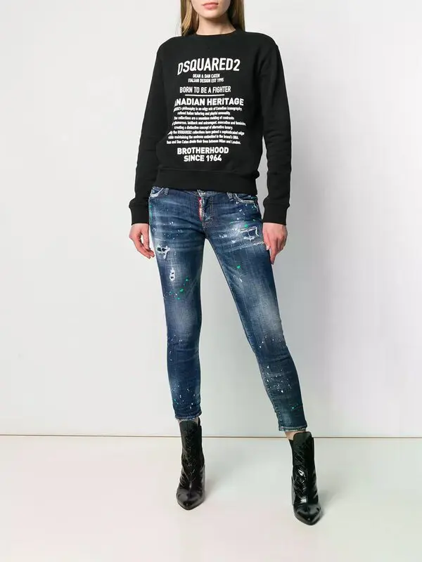 Dsquared2 Jennifer Cropped Jeans - Blue