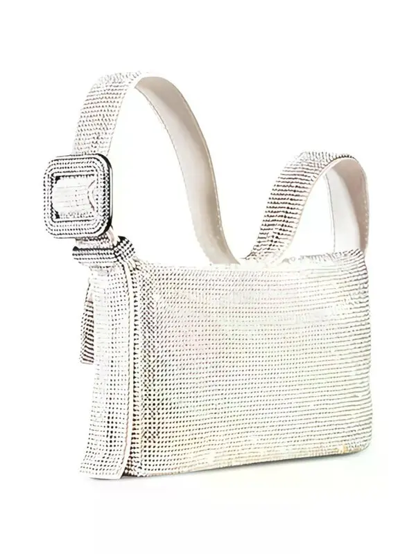 Benedetta Bruzziches Crystal Embellished Shoulder Bag - Silver