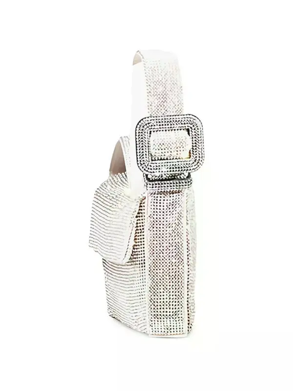 Benedetta Bruzziches Crystal Embellished Shoulder Bag - Silver