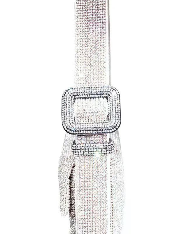 Benedetta Bruzziches Crystal Embellished Shoulder Bag - Silver