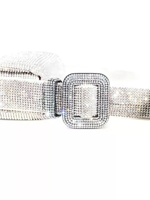 Benedetta Bruzziches Crystal Embellished Shoulder Bag - Silver