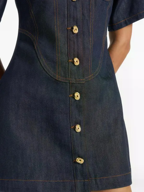 Manière De Voir Mathilde Mini Dress - Blue