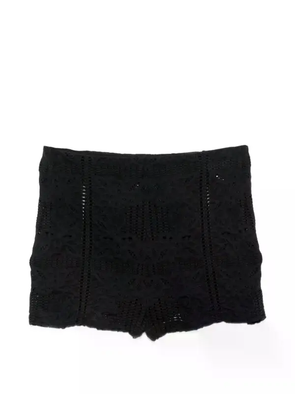 Nanushka Elasticated Waistband Mini Shorts - Black