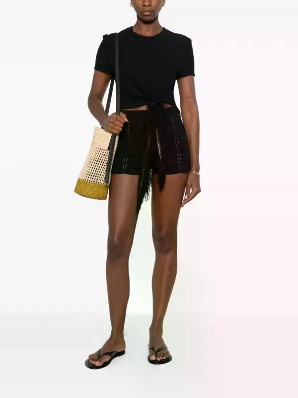 Nanushka Elasticated Waistband Mini Shorts