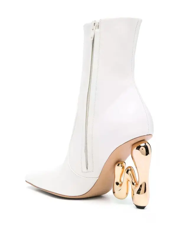 JW Anderson 120mm Sculpted-heel Leather Boots