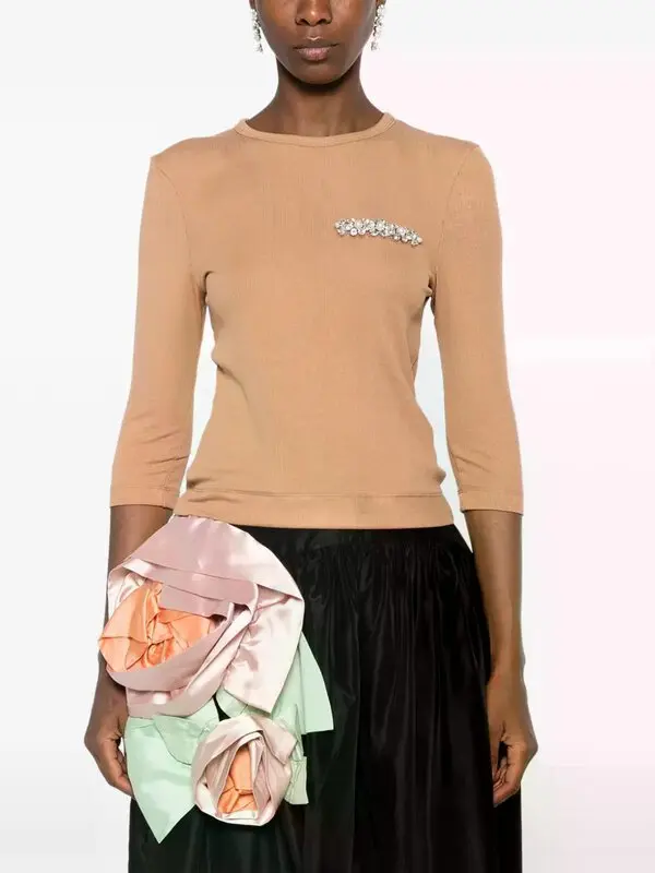 Simone Rocha Embellished Crewneck T-shirt