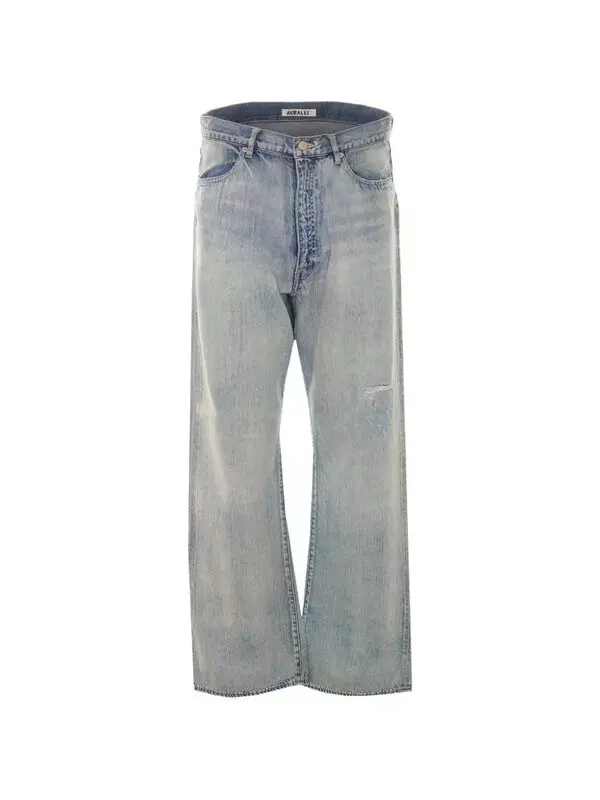 Auralee Distressed Finish Jeans