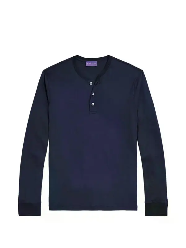 Ralph Lauren Purple Label Interlock Long-sleeve T-shirt - Blue