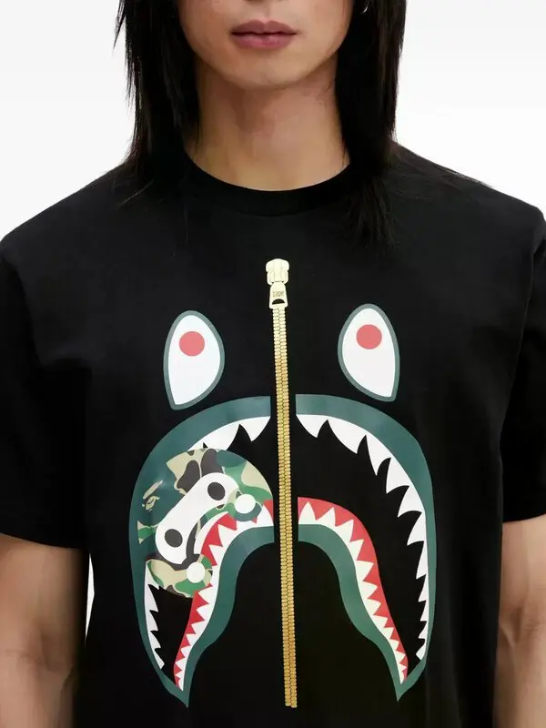 A BATHING APE Abc Camo Milo Shark T-shirt