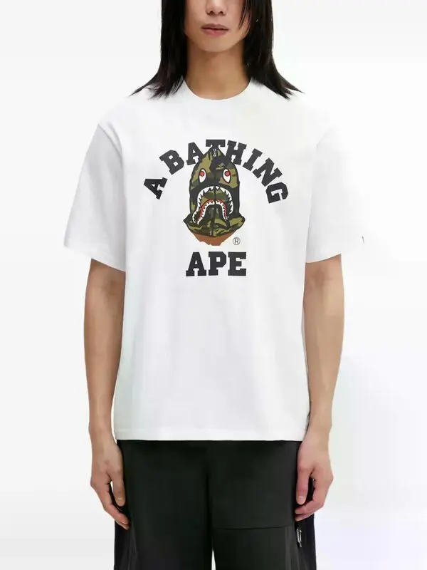 A BATHING APE Crew-neck T-shirt - White