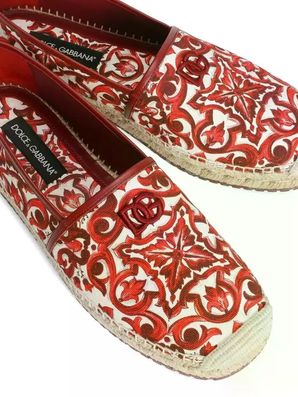 Dolce & Gabbana Majolica-print Canvas Espadrilles