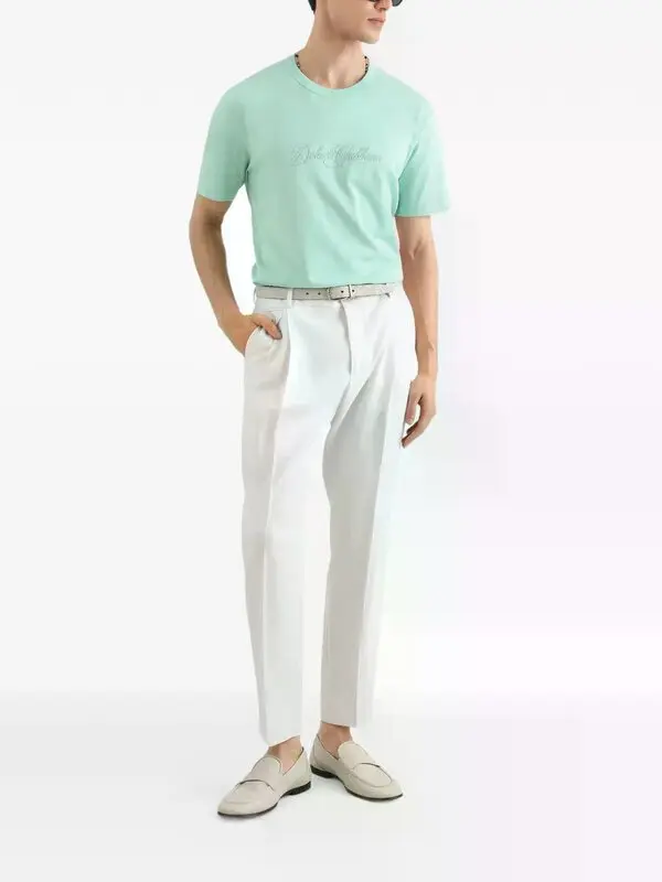 Dolce & Gabbana Cotton T-shirt With Dg Embroidery
