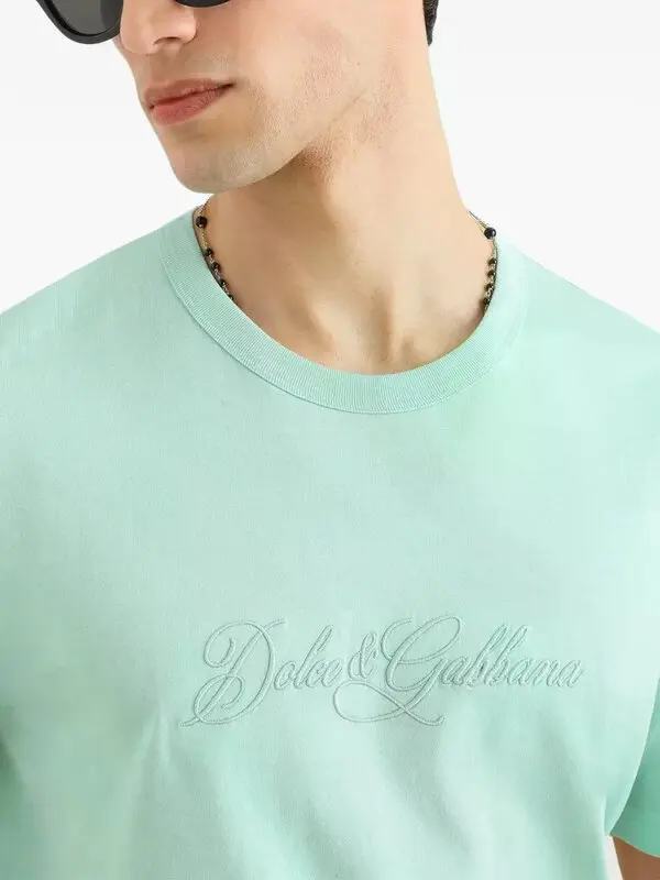 Dolce & Gabbana Cotton T-shirt With Dg Embroidery