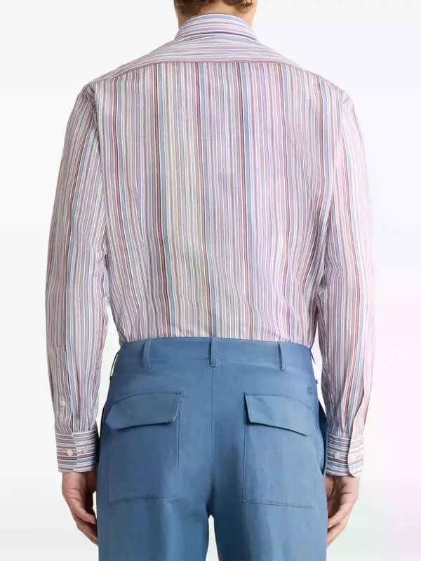 Etro Striped-pattern Cotton Shirt
