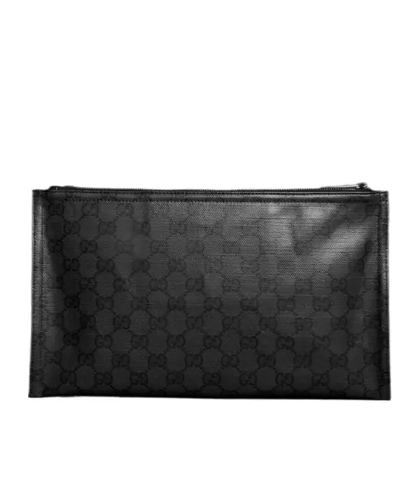 Gucci Gg Monogram Pouch - Black