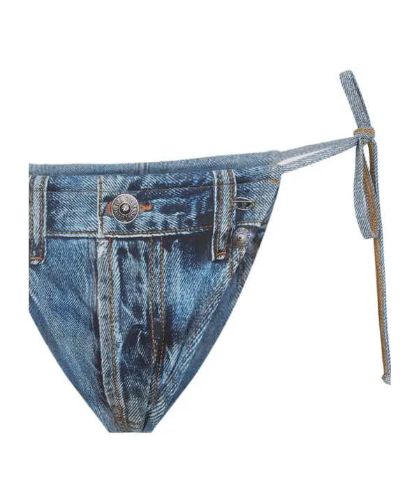 DIESEL® Jodie Denim Tie-side Bikini Bottoms - Blue