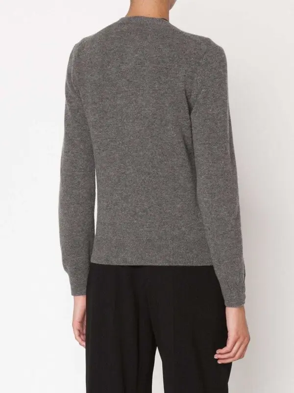 Play Comme Des Garcon Embroidered Heart Cardigan - Black