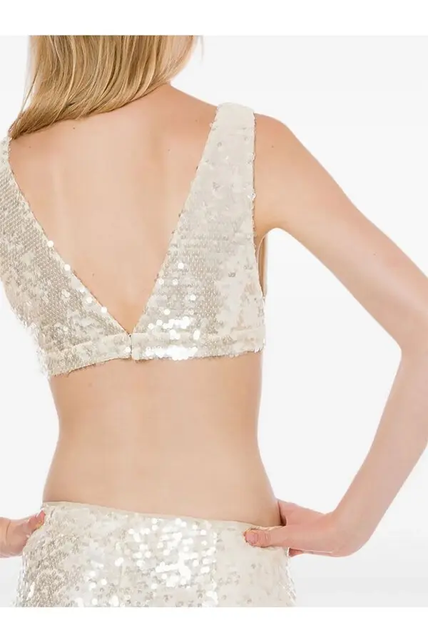 Philosophy Di Lorenzo Serafini Embellished Micro Top