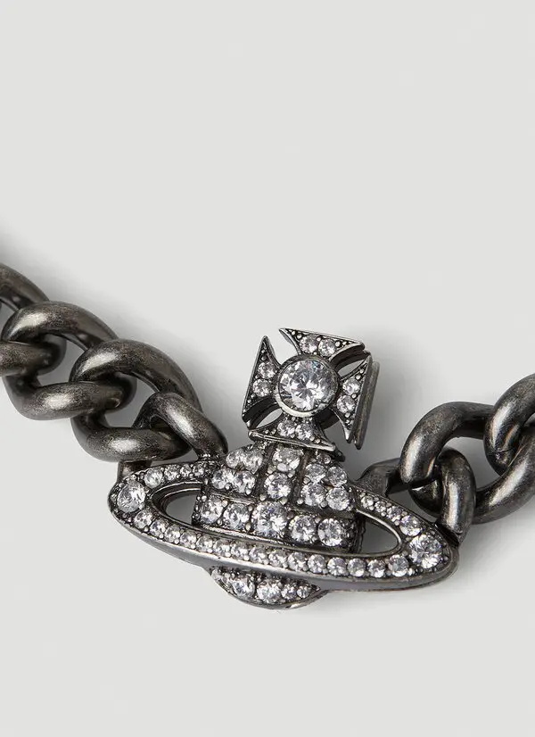 VIVIENNE WESTWOOD Embellished Orb Pendant Choker Necklace