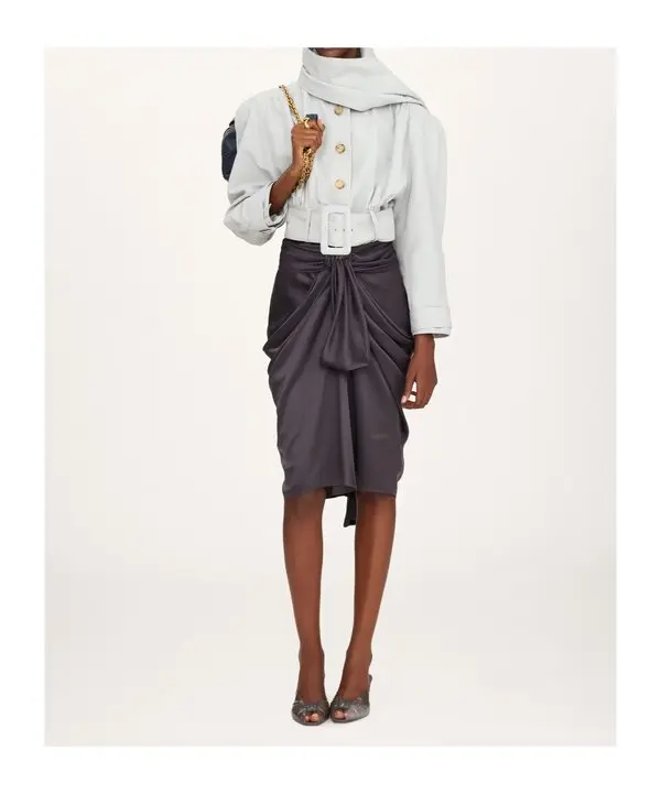 Chloé Belted Jacket With Detachable Scarf