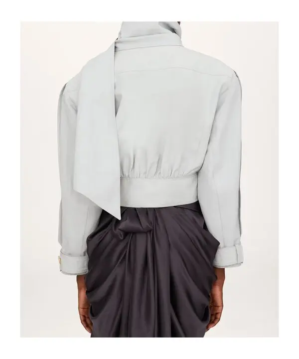 Chloé Belted Jacket With Detachable Scarf