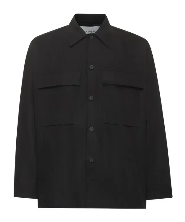 Studio Nicholson Landi Long-sleeved Jacket - Black