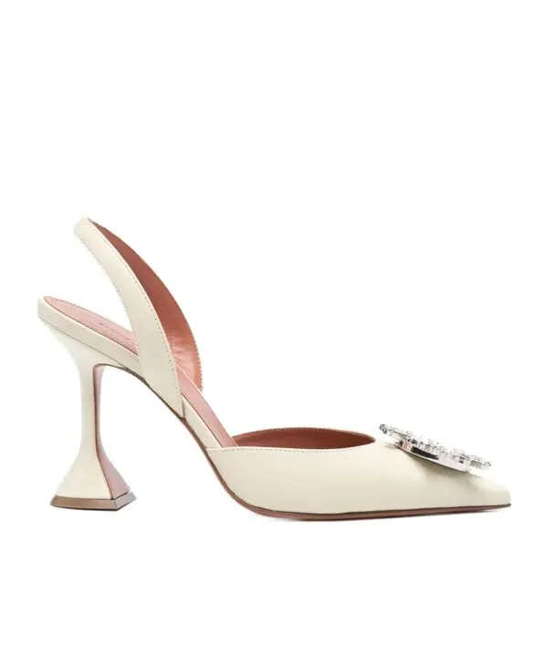 Amina Muaddi Pointed-toe High-heeled Sandals