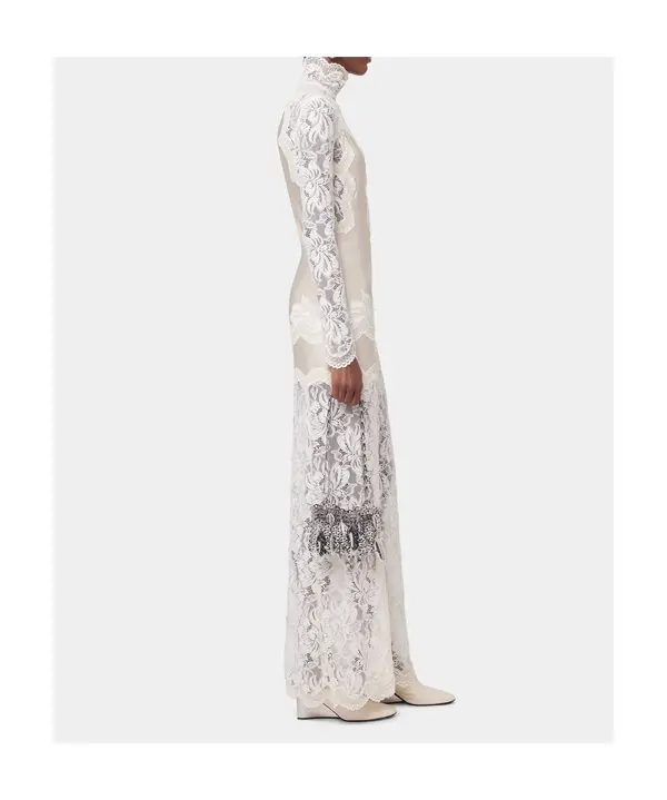 Rabanne Laced Jersey Long Dress