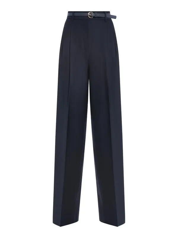 Max Mara Entrata Belted Pleated Trousers