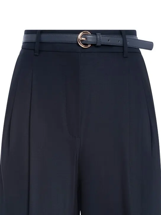 Max Mara Entrata Belted Pleated Trousers